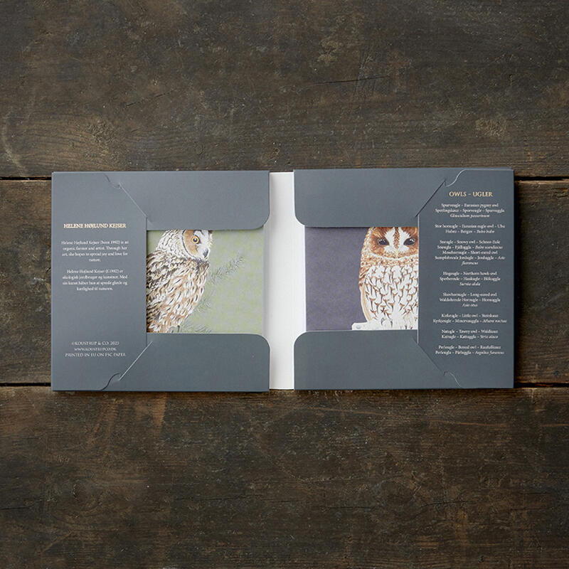 UGLER – Kvadratisk kortmappe – Koustrup & Co